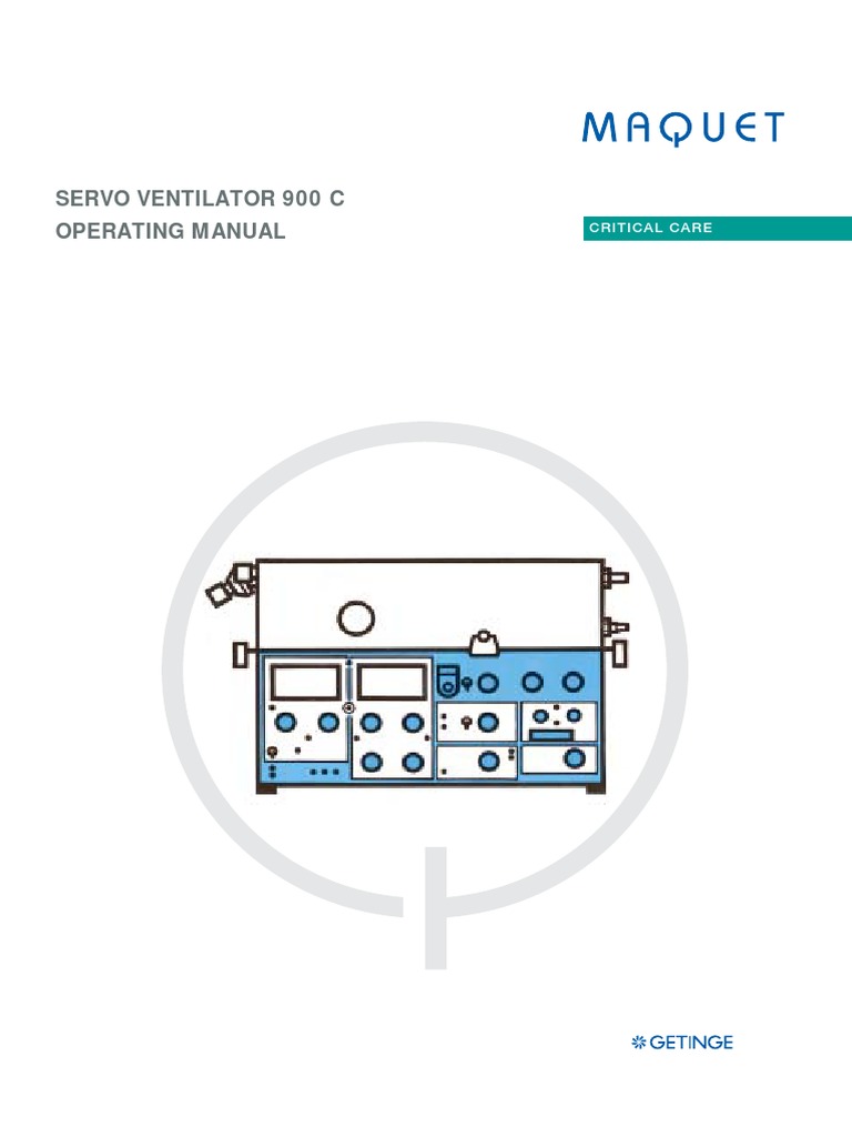 Maquet Servo 900c - User Manual PDF | PDF | Exhalation | Breathing