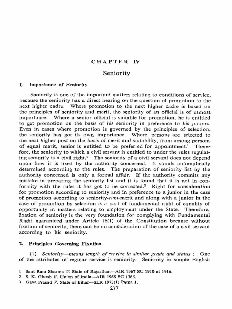 The Karnataka Government Servant (Seniority) Rules 1957 PDF | PDF | Legal Concepts | Ethical ...