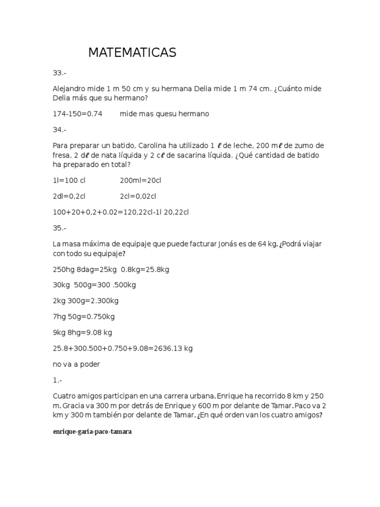 Deberes Mate 33.34.35.1.2 | PDF