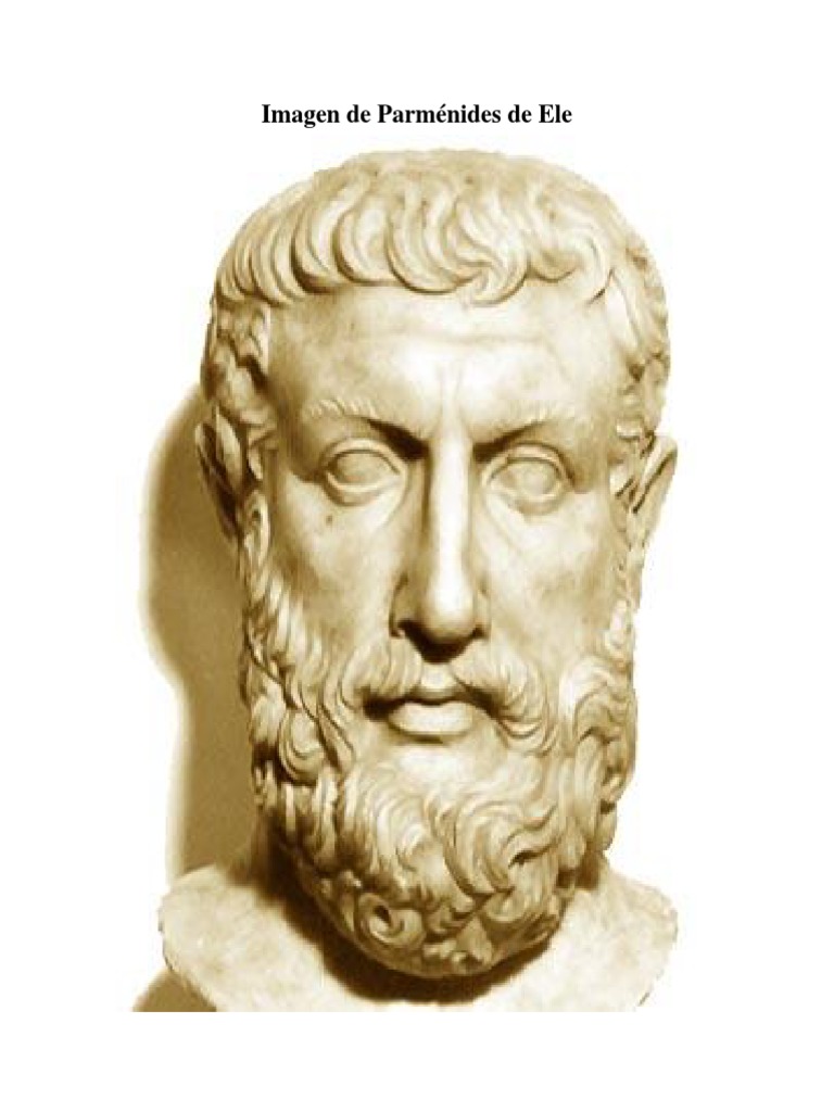 Imagen de Parménides de Elea | PDF | Metafísica | Epistemología