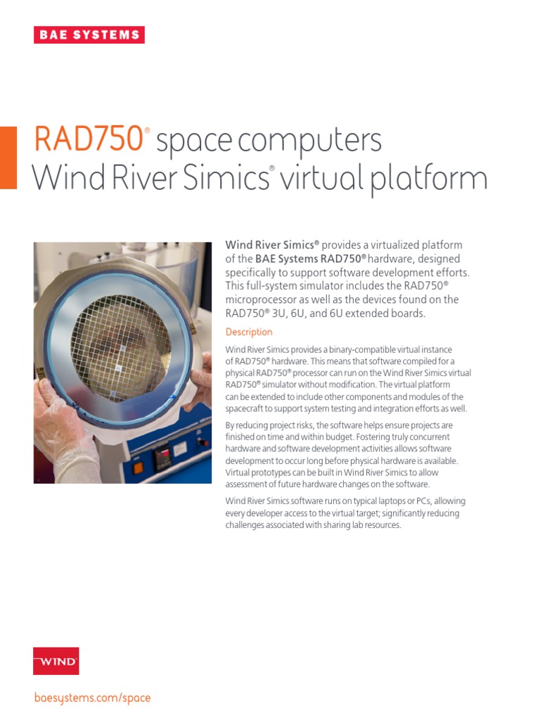 RAD750 Wind River Simics - Datasheet - Web | PDF | Software | Software ...