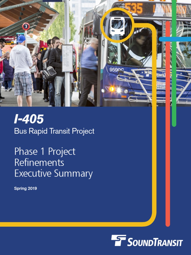 I-405 BRT Phase 1 Executive Summary | PDF | Seattle | Bus Transport