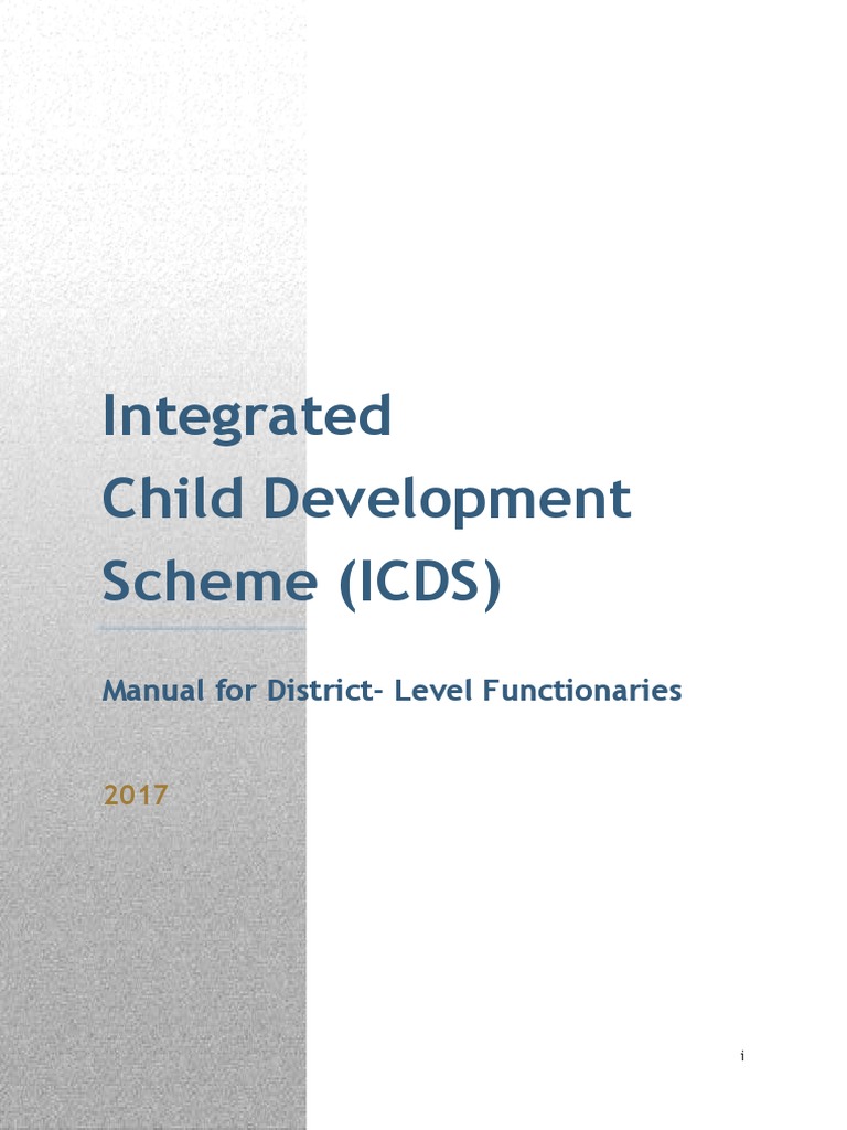 Integrated Child Development Scheme (ICDS) | PDF | Breastfeeding | Chairman