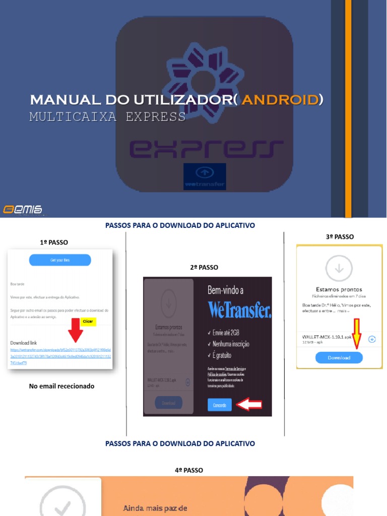 Manual Utilizador (ANDROID) MCX Express | PDF