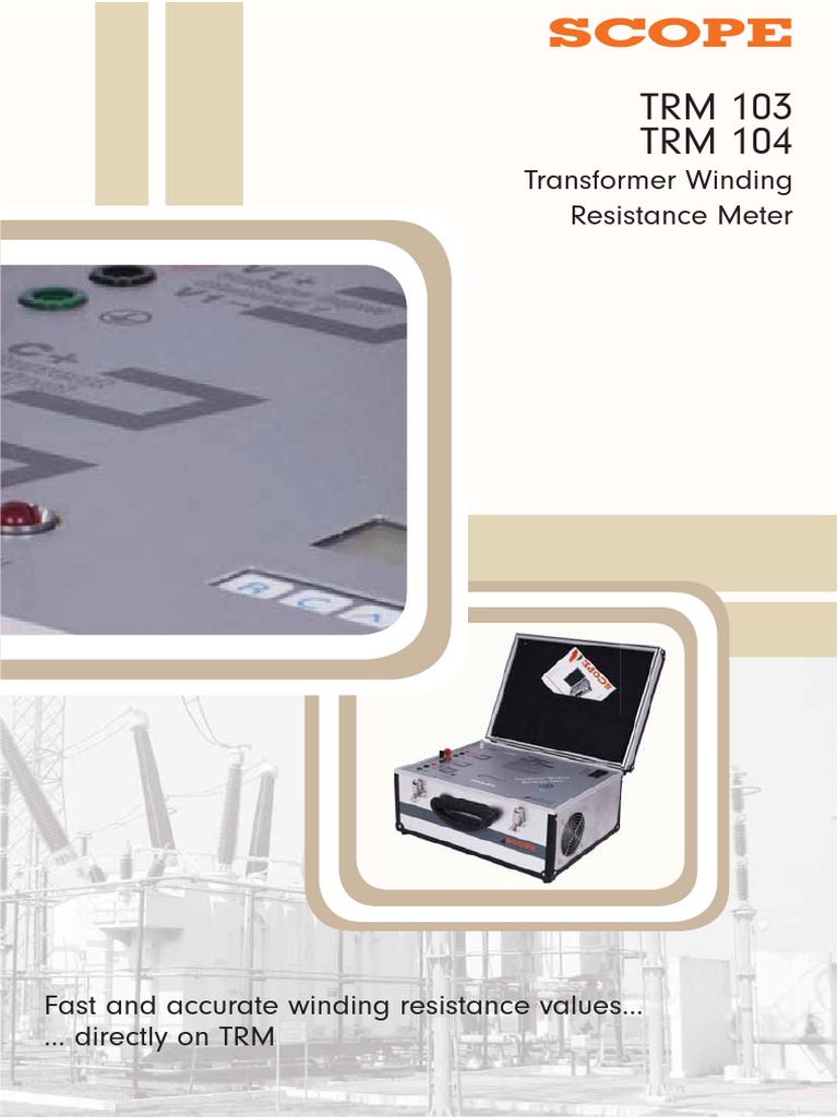 TRM 104 | PDF | Transformer | Sensor