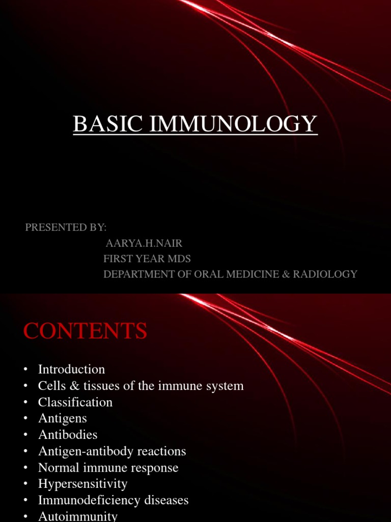 Overview of Basic Immunology | PDF | Immune System | Antibody