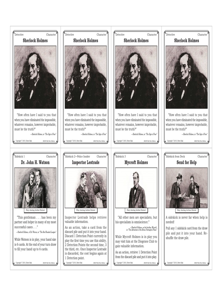 Sherlock Holmes Sherlock Holmes Sherlock Holmes Sherlock Holmes | PDF ...