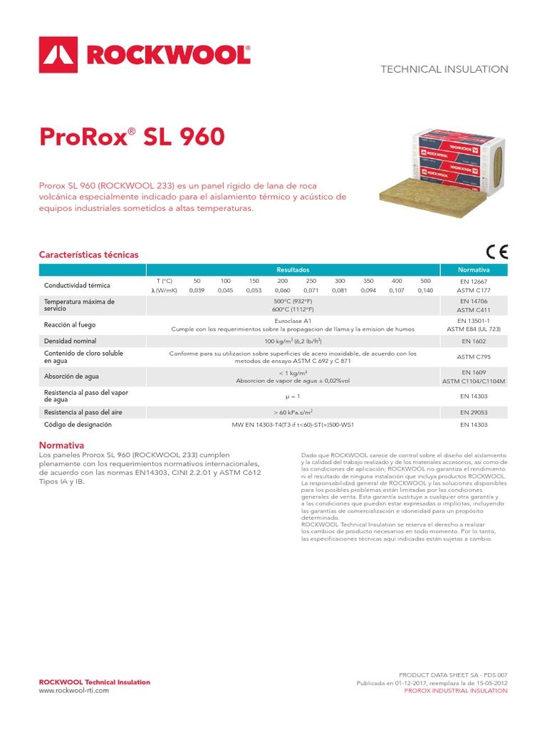 Prorox SL 960 - SA PDF | PDF | Agua | Naturaleza