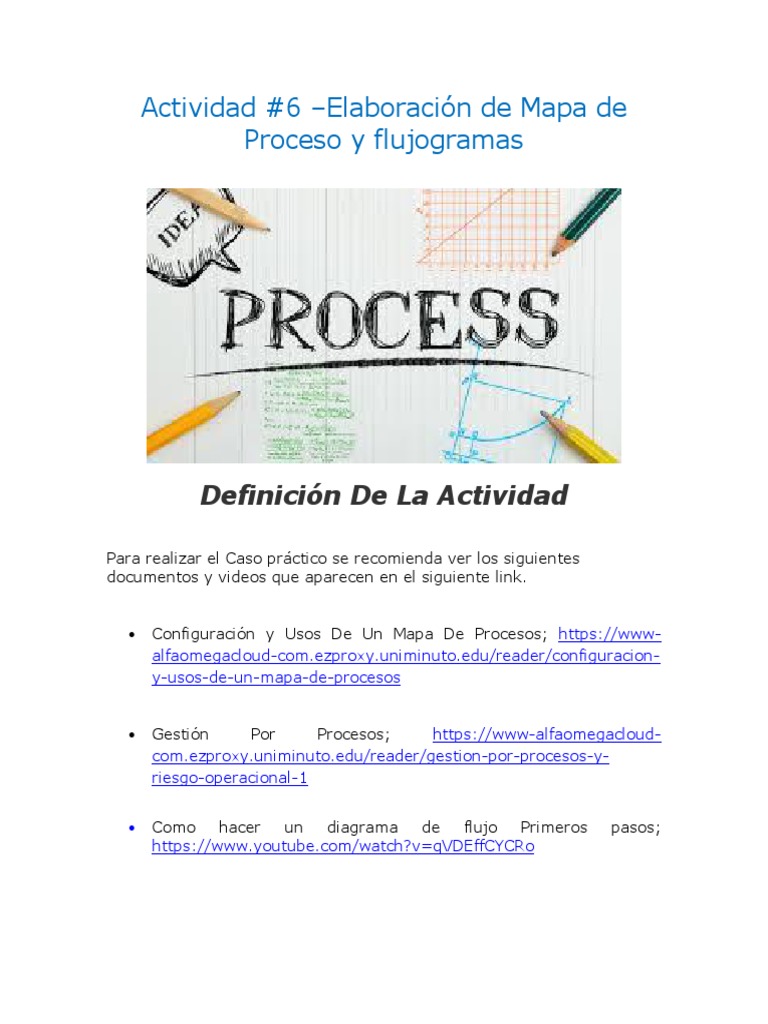 Actividad 6 - Elaboración Mapa de Procesos y Flujogramas | PDF