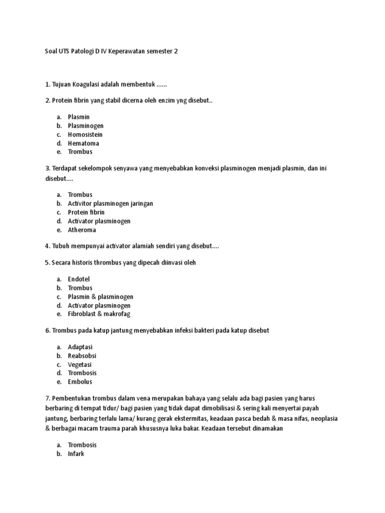 Contoh Soal Patologi | PDF
