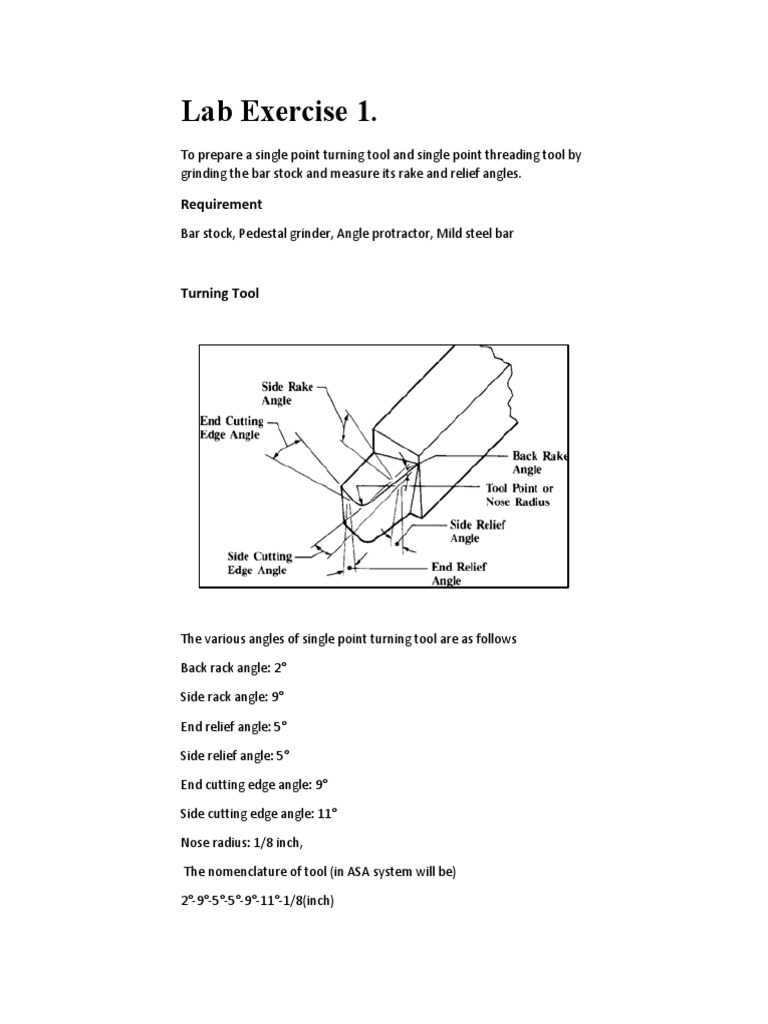 Manufacturing Lab Exercises PDF | PDF | Metalworking | Industrial Processes