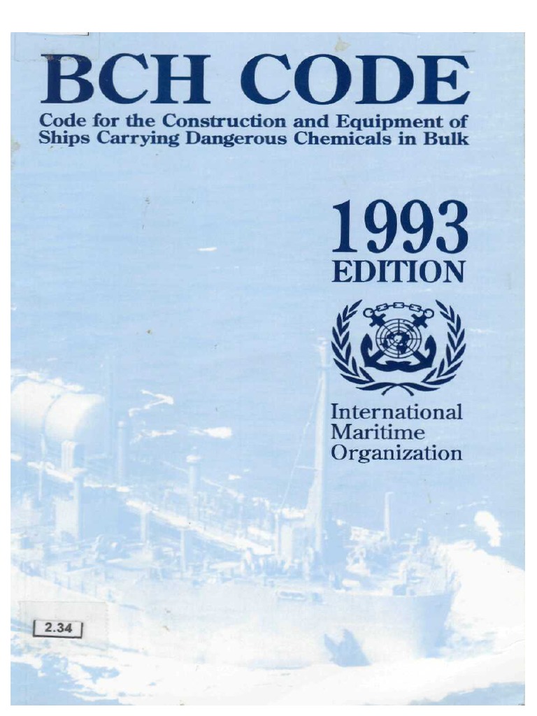 BHC Code PDF | PDF | Ships | Oil Tanker