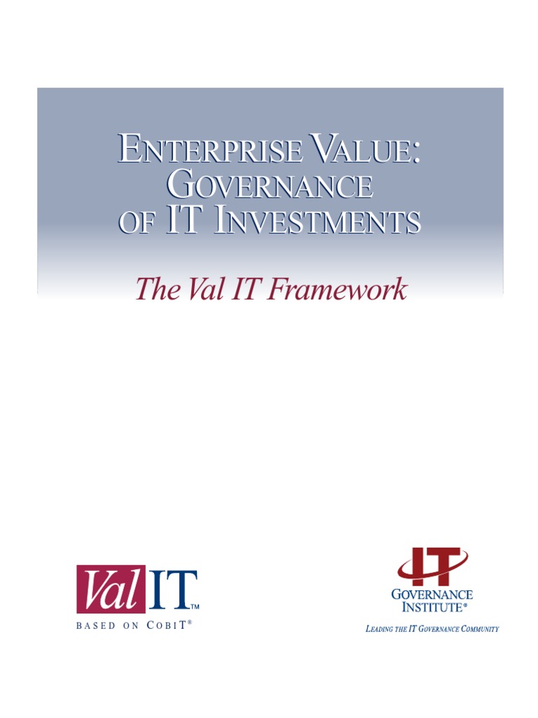 VALIT Framework | PDF | Governance | Cobit
