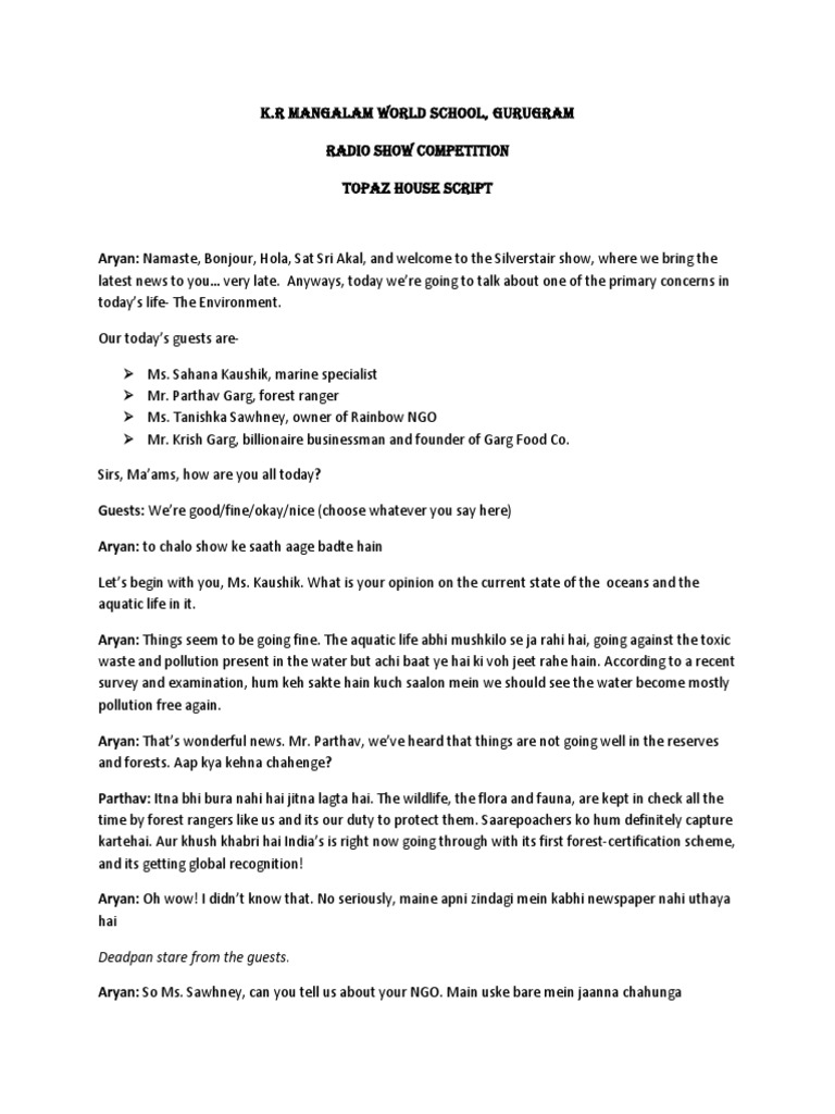 Deadpan Stare From The Guests | PDF | Nature