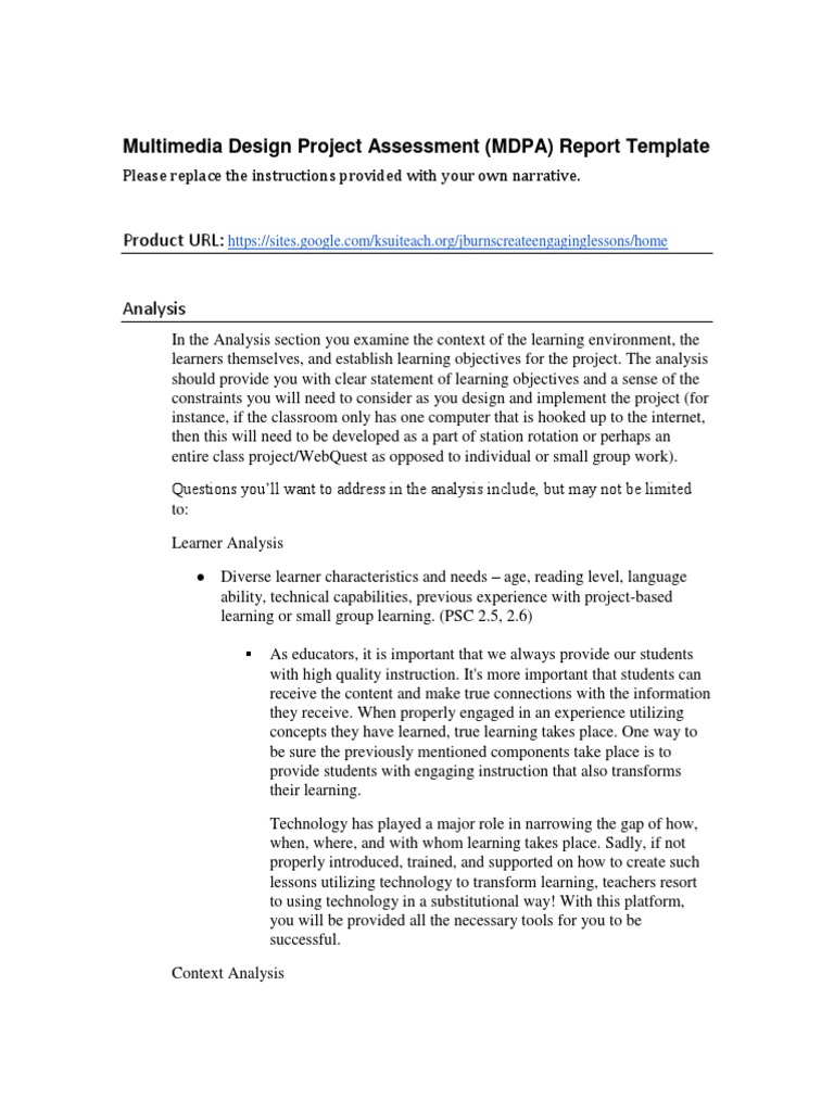 Multimedia Design Project Assessment Guide | PDF | Teachers | Change
