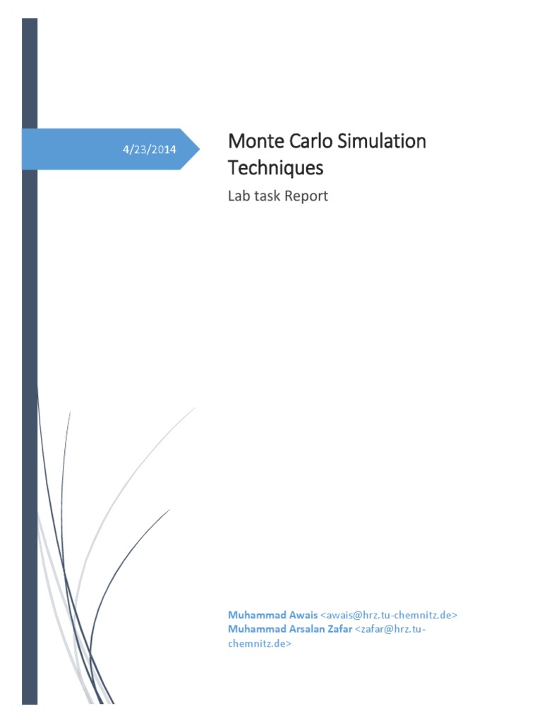 Monte Carlo Lab Task | PDF | Monte Carlo Method | Simulation