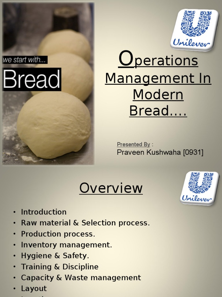 Bread Production Operations Guide | PDF | Breads | Hygiene