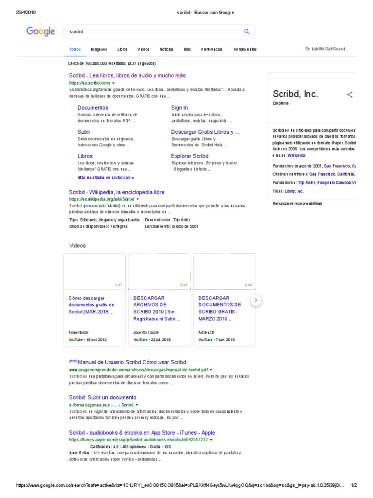 Scribd - Buscar Con Google | PDF | Scribd | Multimedia