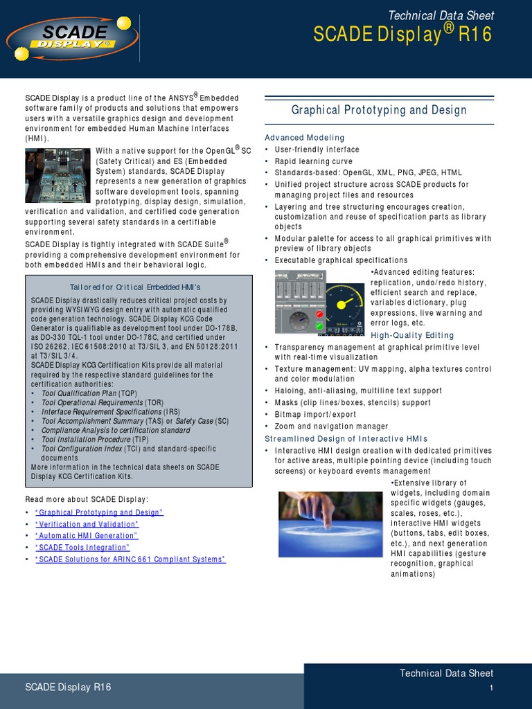 Scade Display Technical Datasheet | PDF | Computer Engineering ...