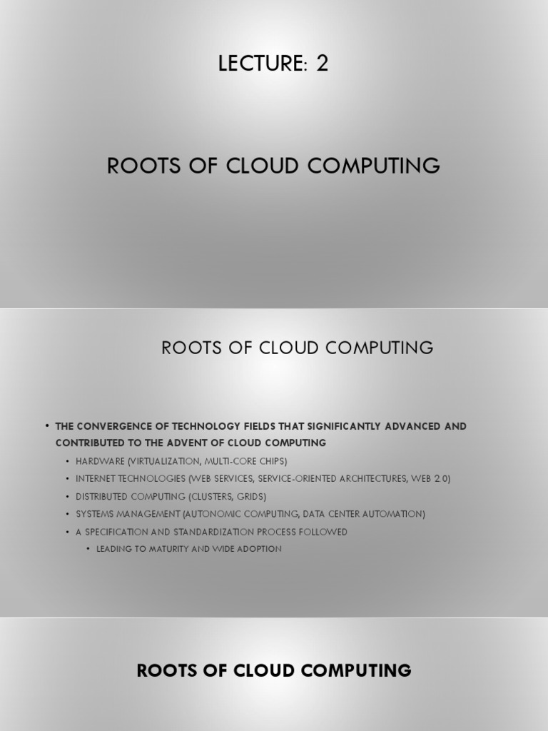 Roots Of Cloud Computing Pdf Virtual Machine Virtualization 9874