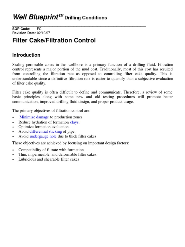 Filtration Control | PDF | Filtration | Solid