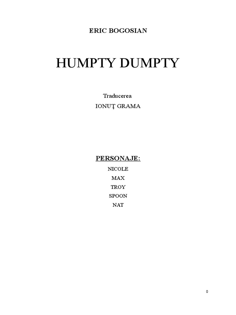 TEXT Humpty Dumpty | PDF