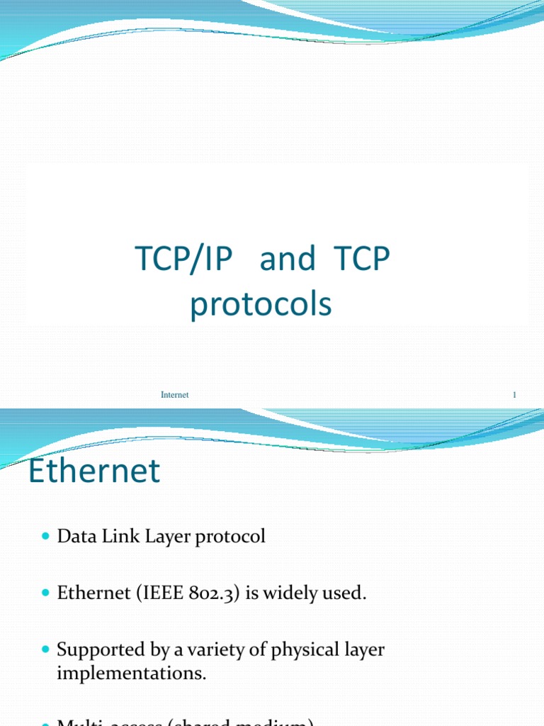 Understanding TCP/IP and Ethernet Protocols | PDF | Transmission ...