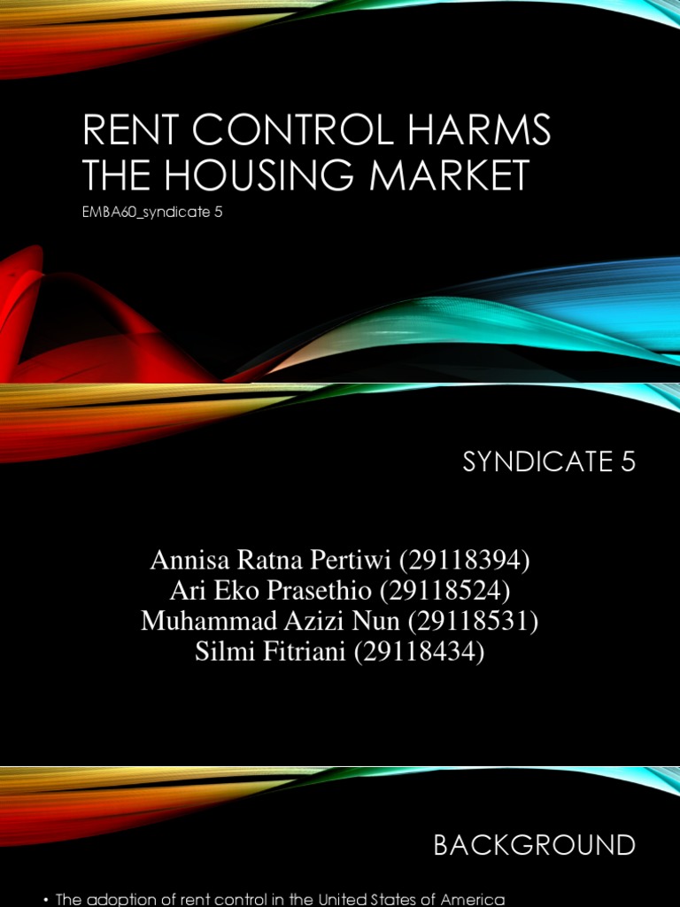 Rent Control Harms The Housing Market | PDF