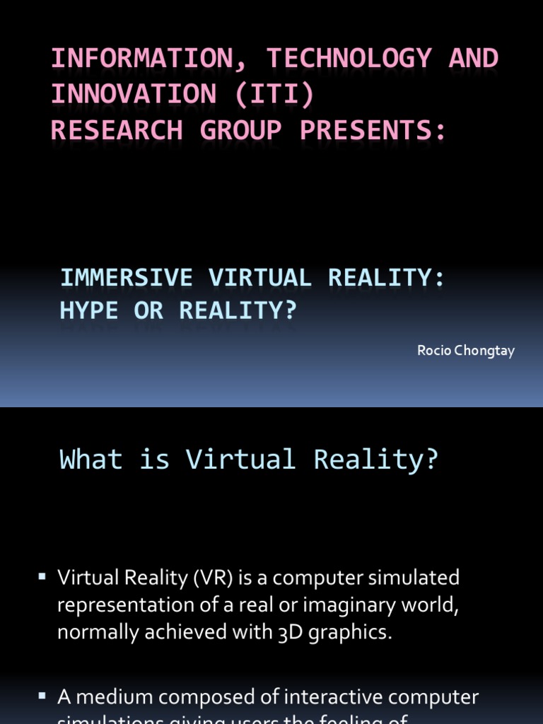 Immersive Virtual Reality | PDF | Virtual Reality | Augmented Reality