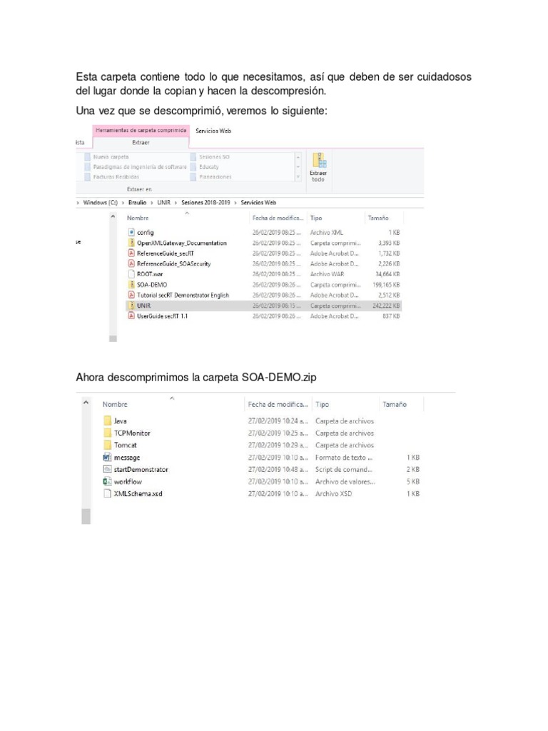 Instrucciones Configurar Servicios Web Partes 1 y 2 | PDF | Point and ...