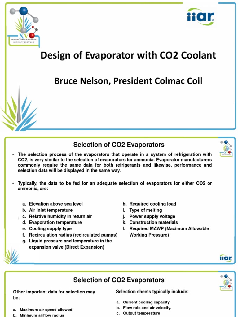 CO2 Evaporator Design Guide | PDF | Carbon Dioxide | Air Conditioning