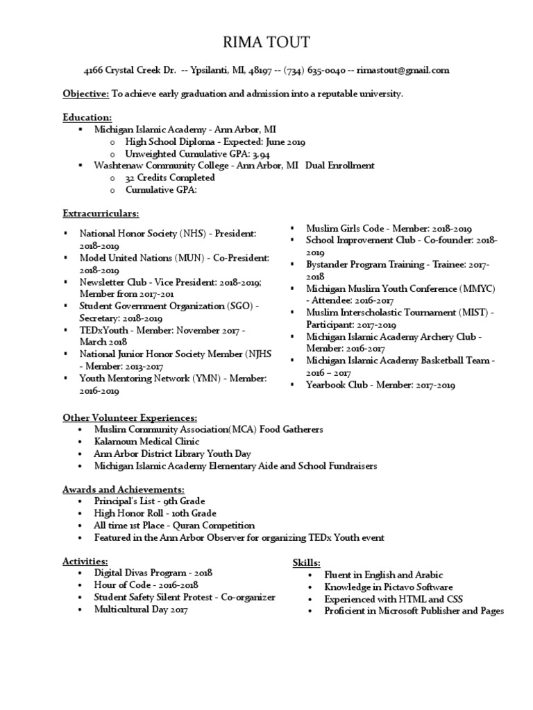 Rima Tout Resume 1 | PDF | Behavior Modification | Learning