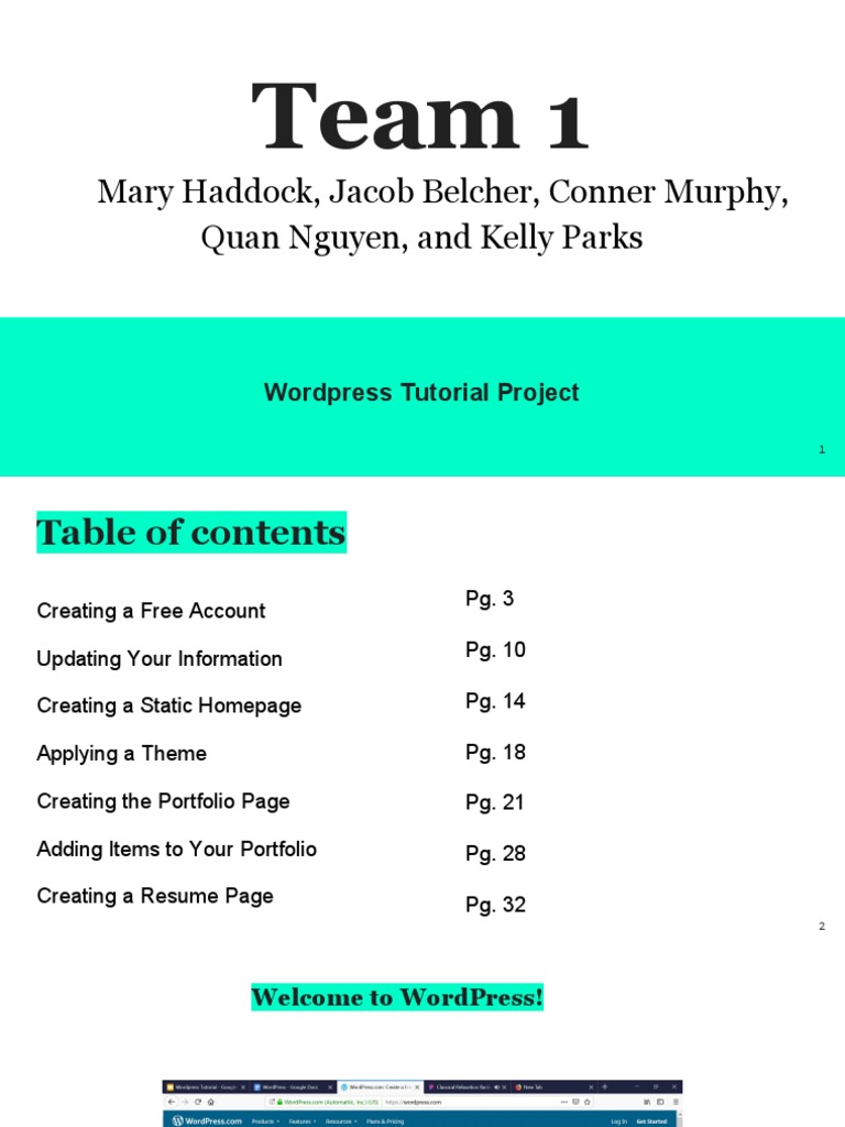 Wordpress Tutorial | PDF | Menu | Menu (Computing)