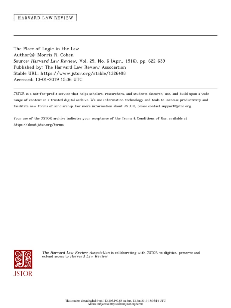 Logic's Role in Legal Frameworks | PDF | Existence | Philosophy