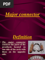 Major Connectors in RPD PDF | PDF | Mouth | Dentistry Branches