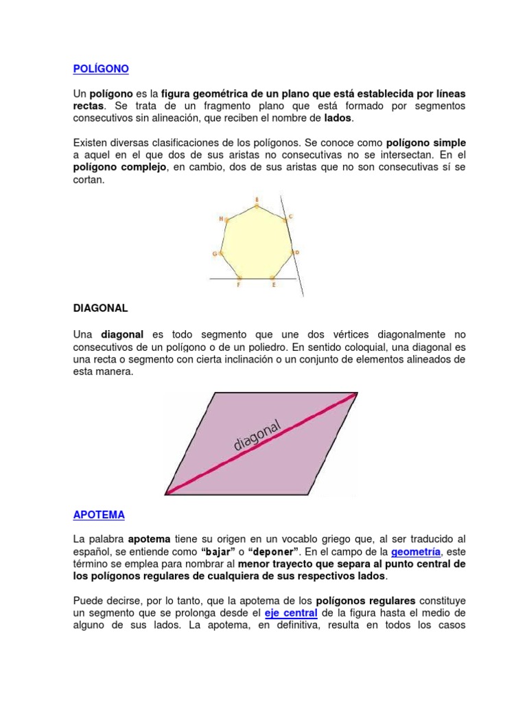Polígono | PDF | Triángulo | Circulo