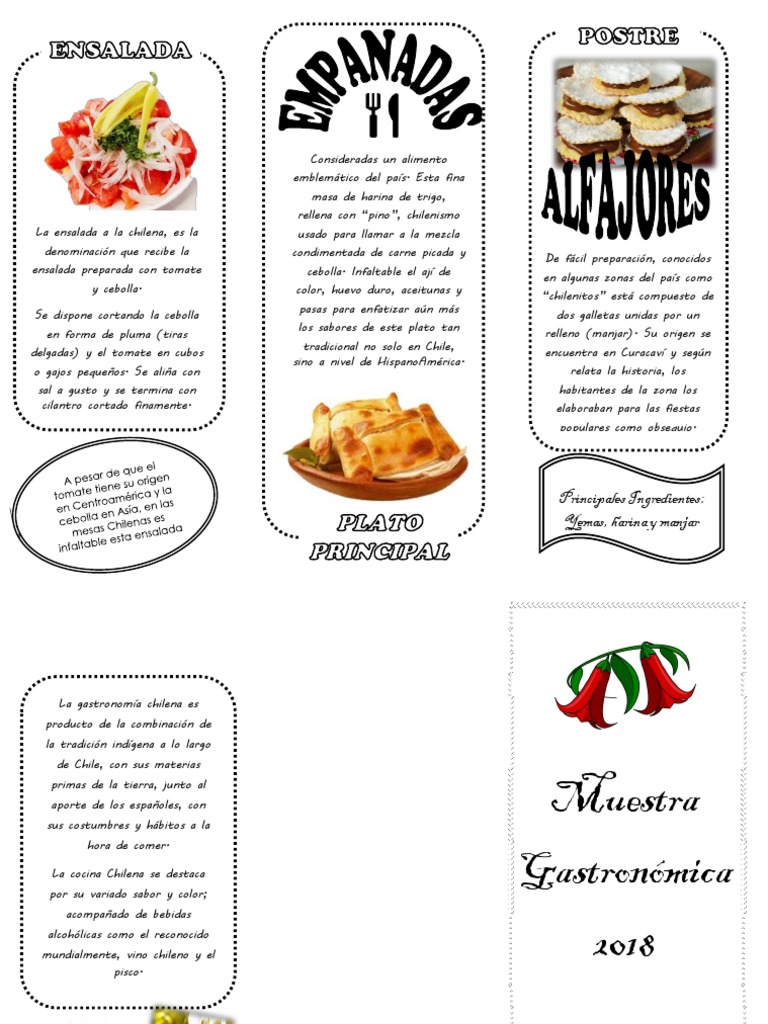 Triptico Comidas Típicas | PDF