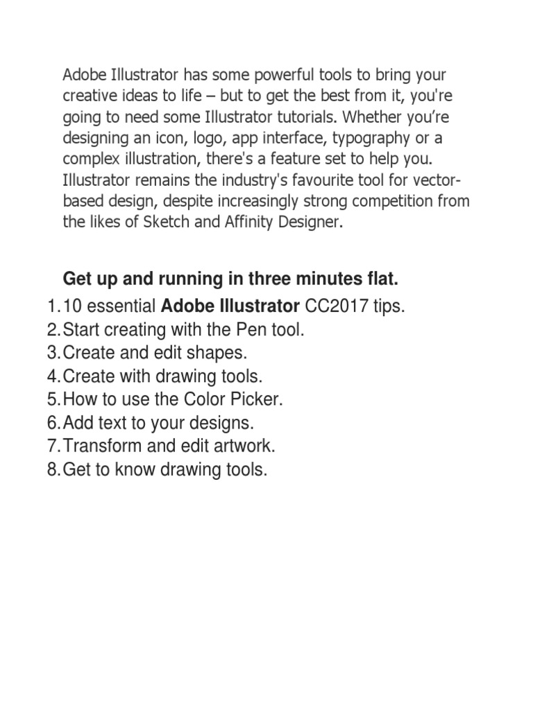 Essential Adobe Illustrator Tips | PDF