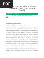 ¿Cómo Elaborar Una Denuncia Administrativa? - Modelo de Denuncia Administrativa Contra Servidor ...