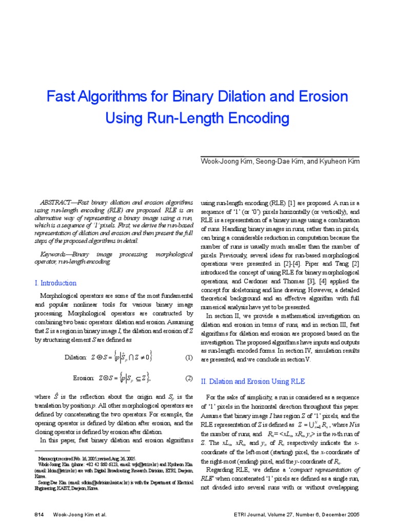 Wook-Joong Et Al - 2005 - Fast Algorithms For Binary Dilation and ...