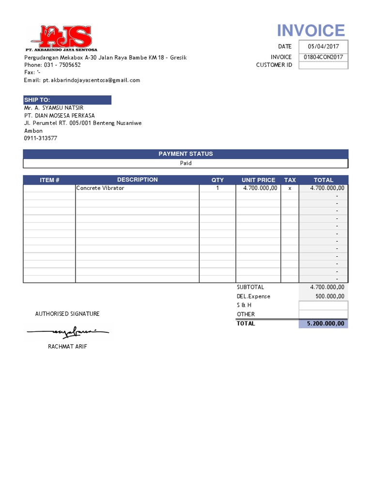 sales-invoice.pdf | Payments | Taxes