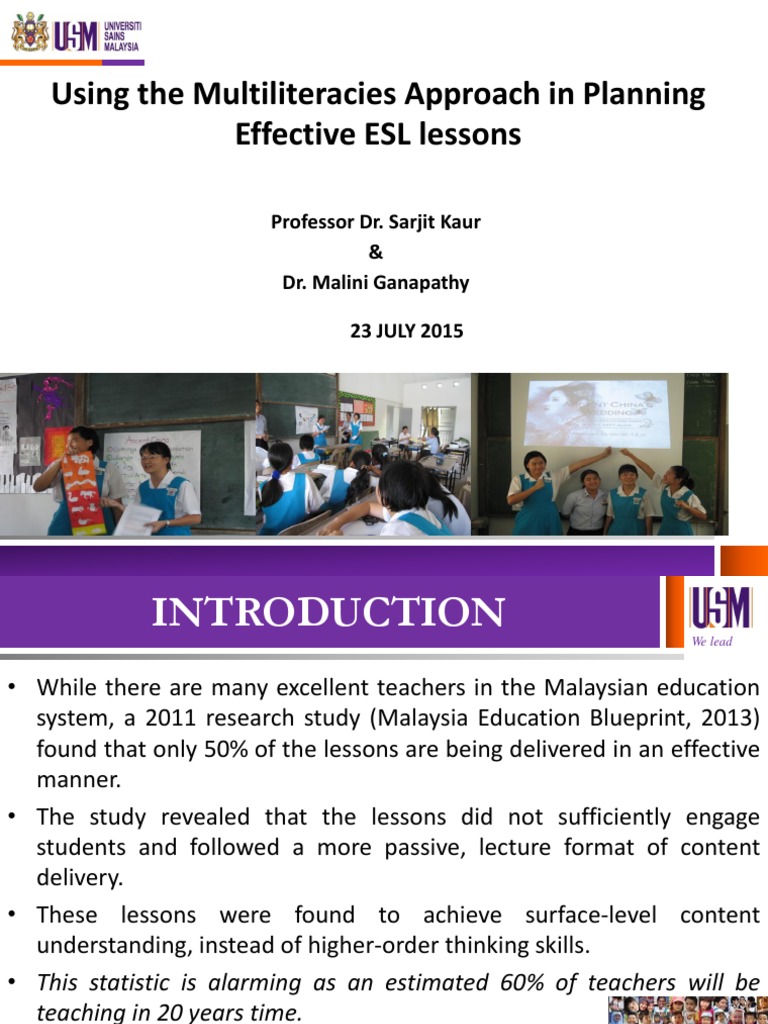 Multiliteracies Approach ProfSarjitMalini | PDF | Learning | Behavior Modification