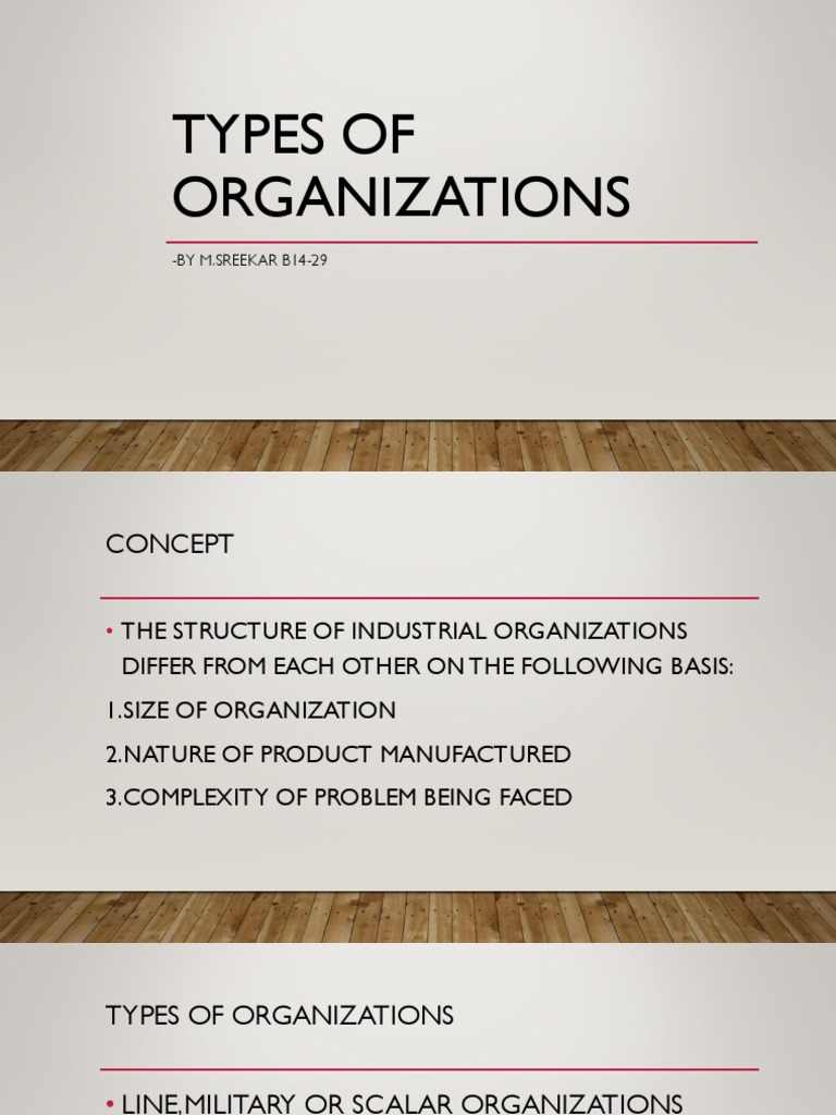 Types of Organizations | PDF | Economies | Business