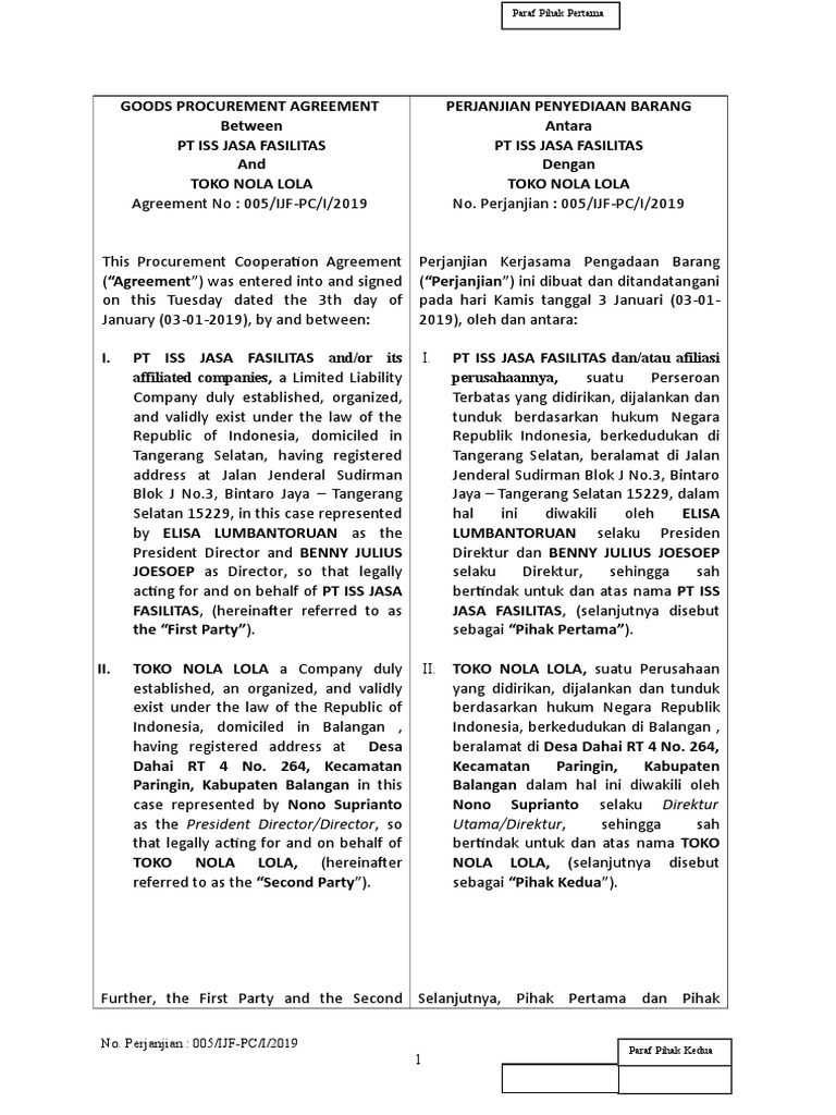 CONTOH Tanda Tangan | PDF