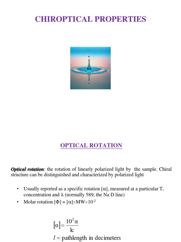 Chiroptical Properties | Download Free PDF | Polarization (Waves) | Optics