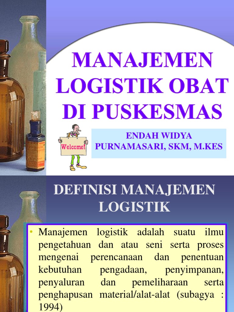Manajemen Logistik Obat di Puskesmas | PDF
