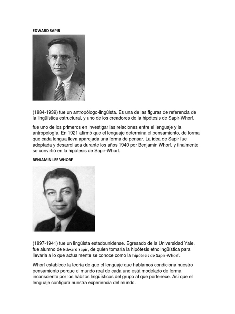 Edward Sapir | PDF