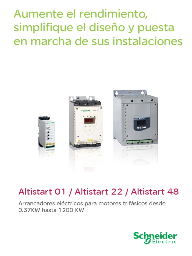 Brochure Altistart | PDF | Electricidad | Ingenieria Eléctrica