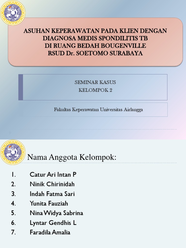 ASKEP Spondilitis TB Fix | PDF | Pengembangan Diri | Sains & Matematika