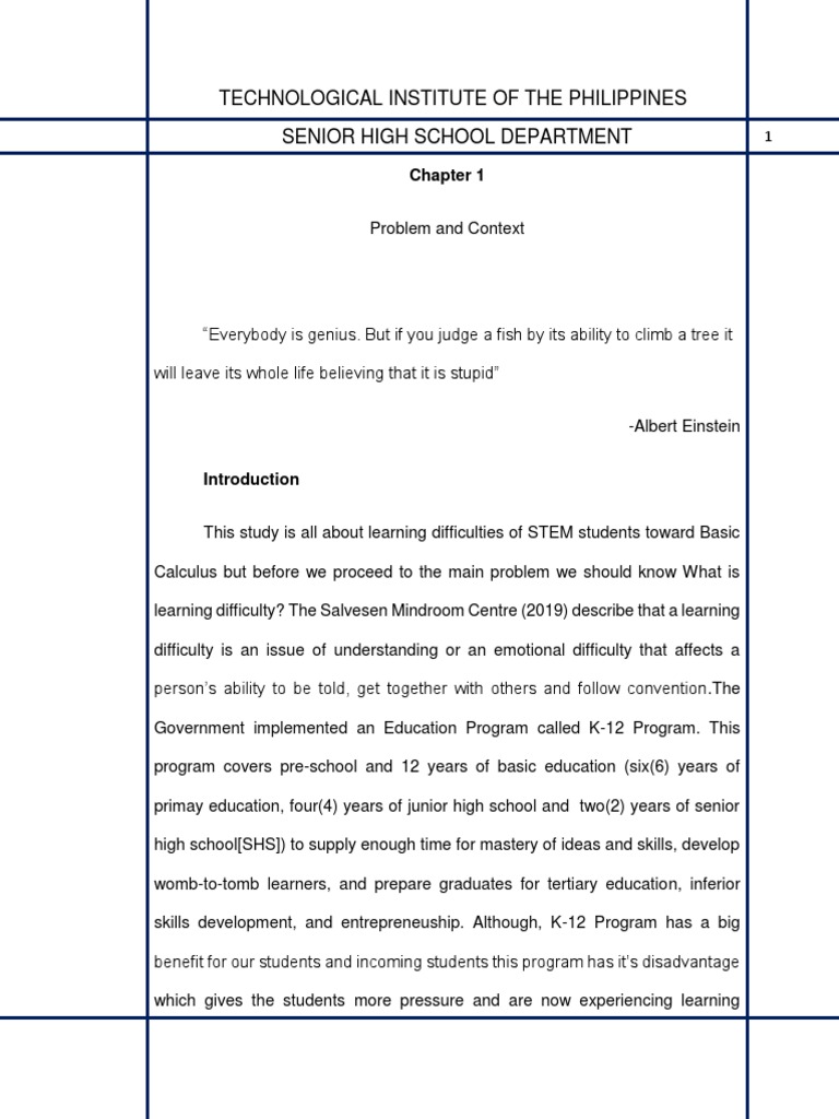 Technological Institute of The Philippines Senior High School ...